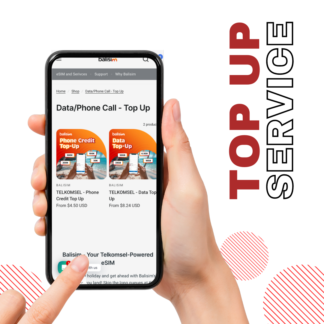 Data & Phone Minutes Top-Up for SIM Cards in Bali & Indonesia | Balisim